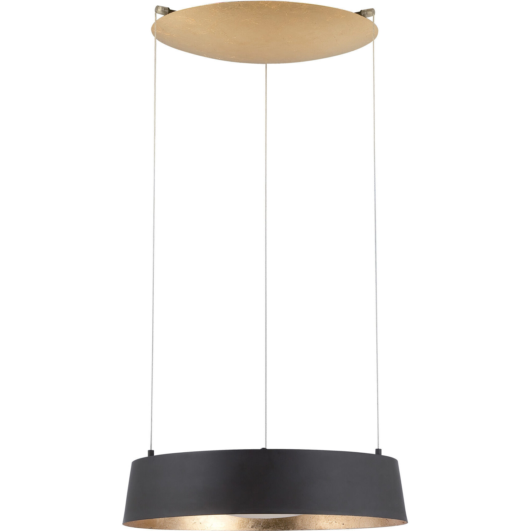 Modern Forms PD-51318-GL Gilt LED 18 inch Black Gold Leaf Chandelier ...
