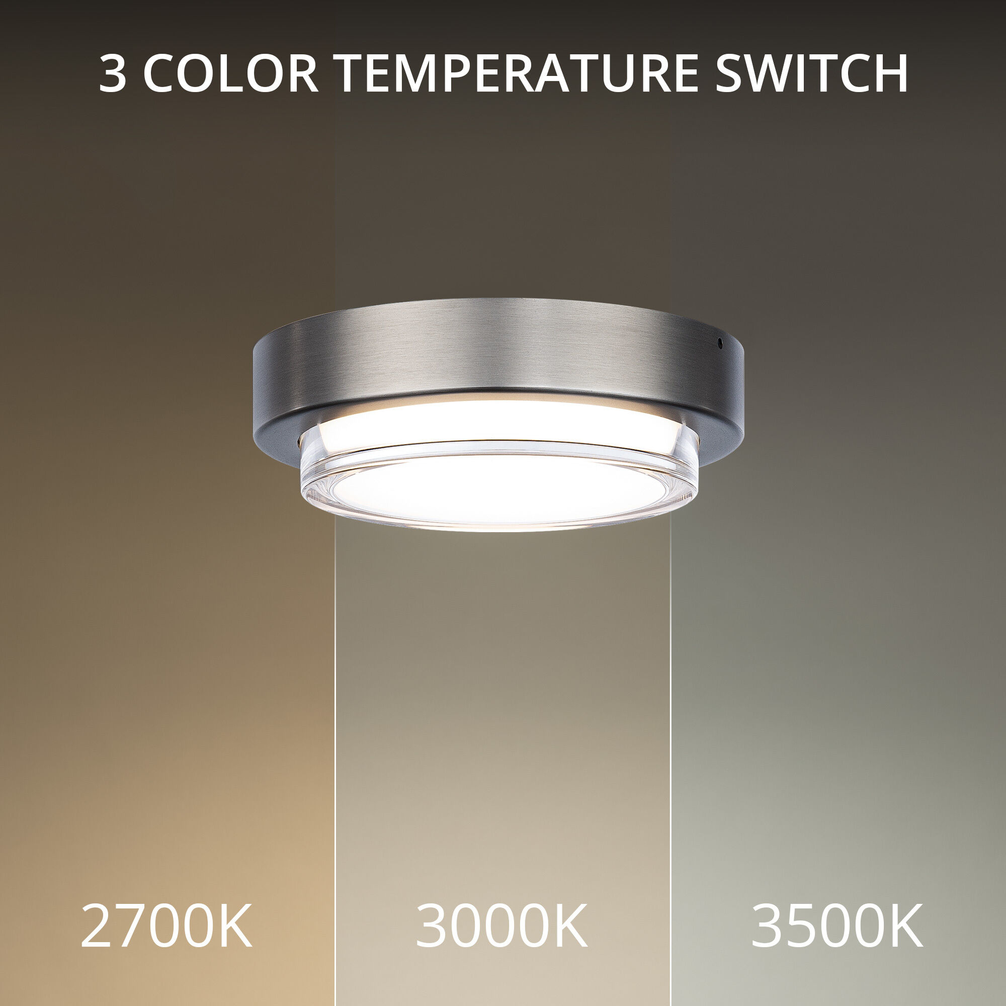 Modern Forms FM-76108-35-BN Kind LED 8 inch Brushed Nickel Flush Mount ...