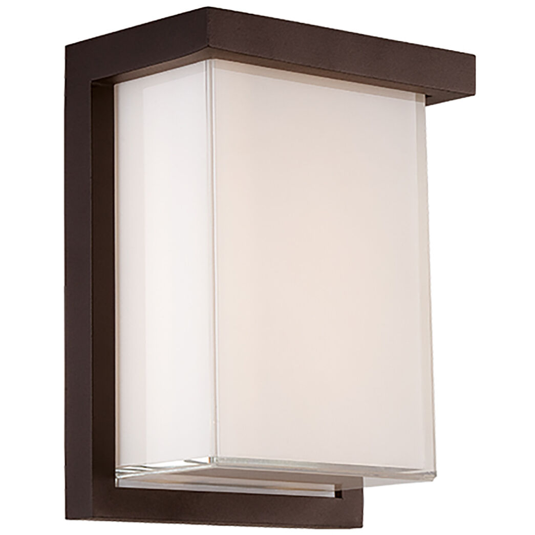Modern Forms WS-W1408-35-BZ Ledge LED 8 inch Bronze Outdoor Wall Light ...