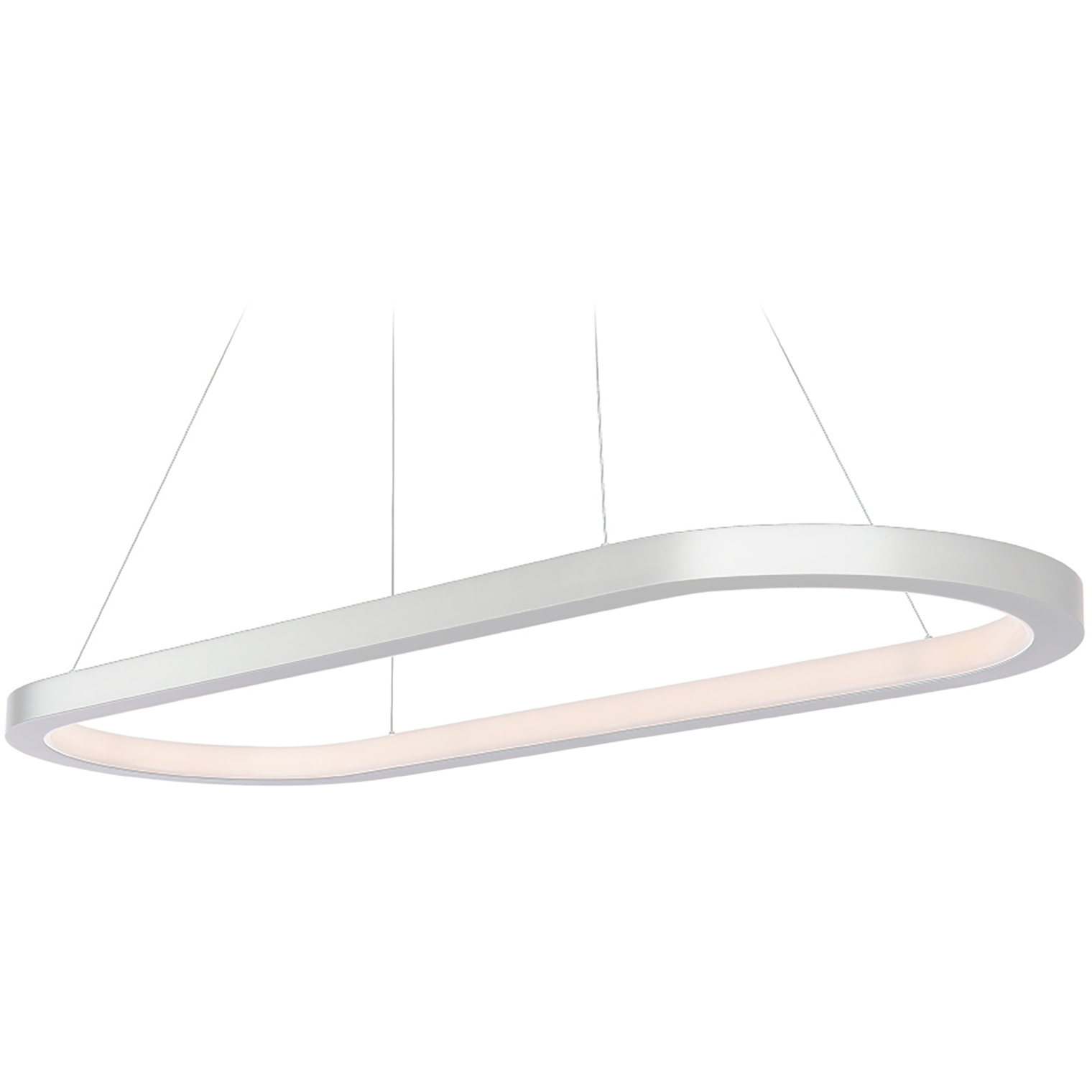 Modern Forms PD-53046-30-AL Racetrack LED 17.38 inch Brushed Aluminum ...