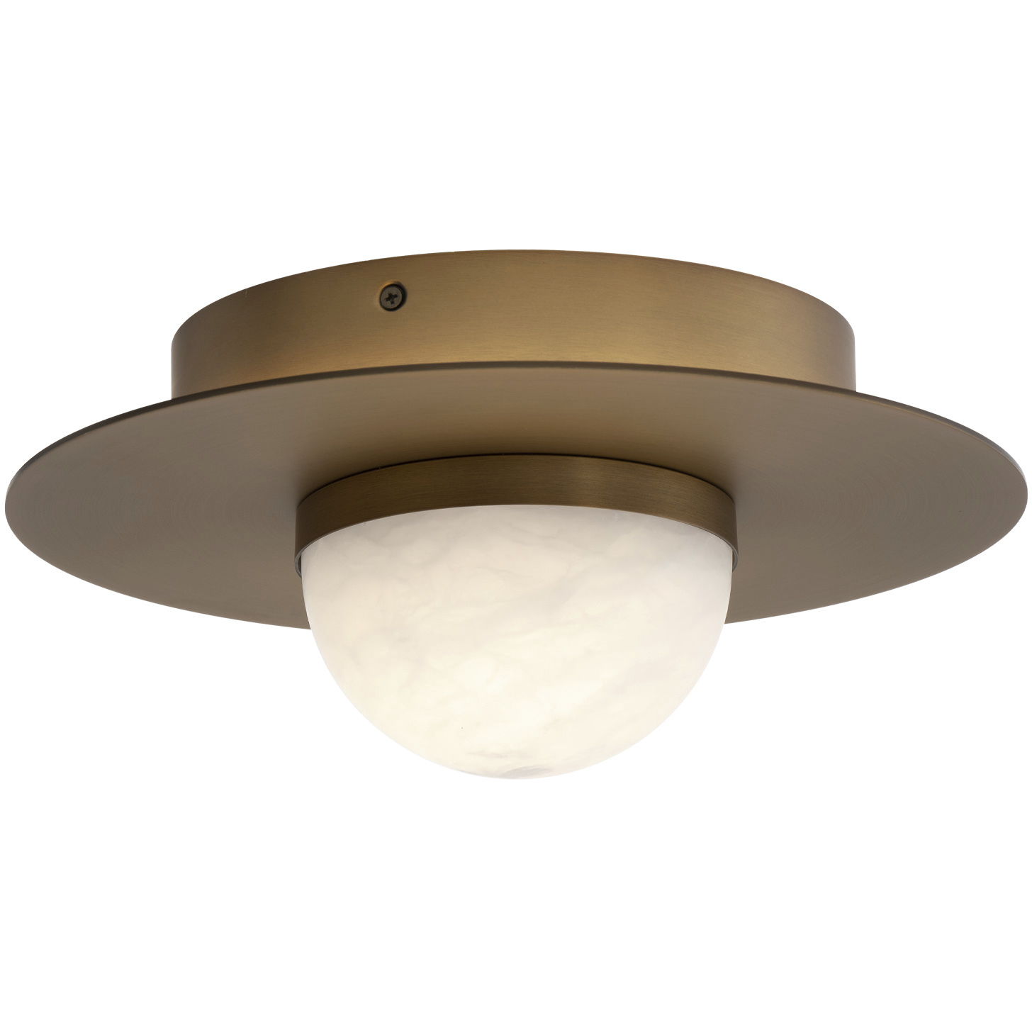 Modern Forms FM-16412-AB Landed 1 Light 12 inch Aged Brass Flush Mount ...