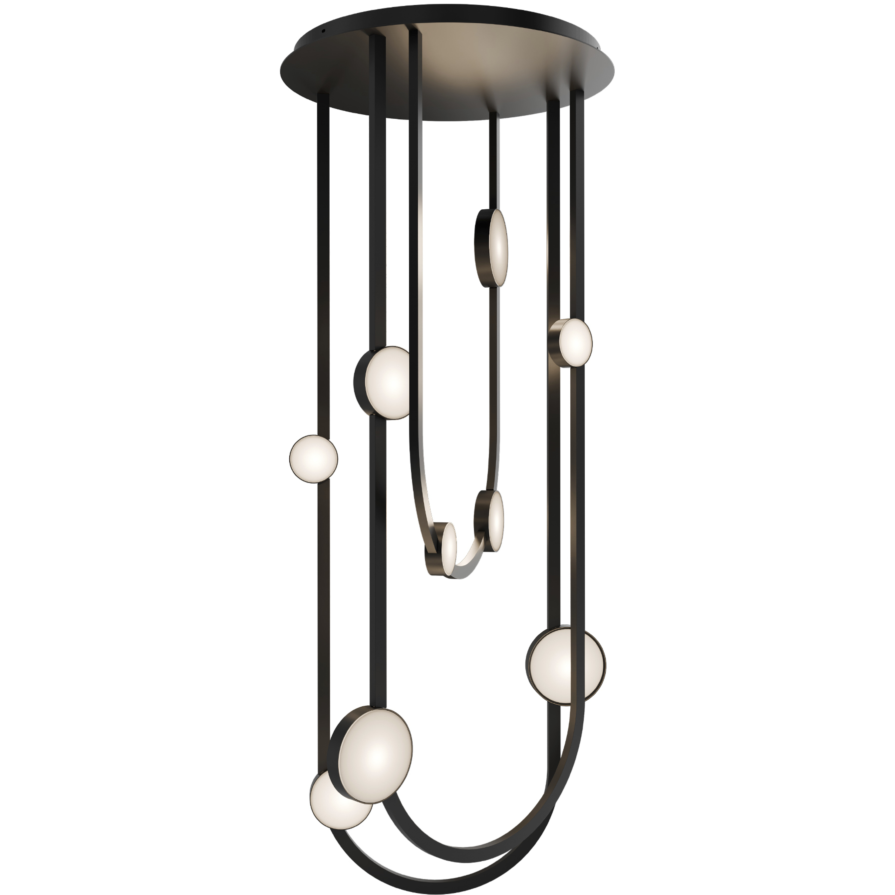 Modern Forms FM-42551-40-BK Tableau LED 20.5 inch Black Indoor Ceiling Lighting in 4000K