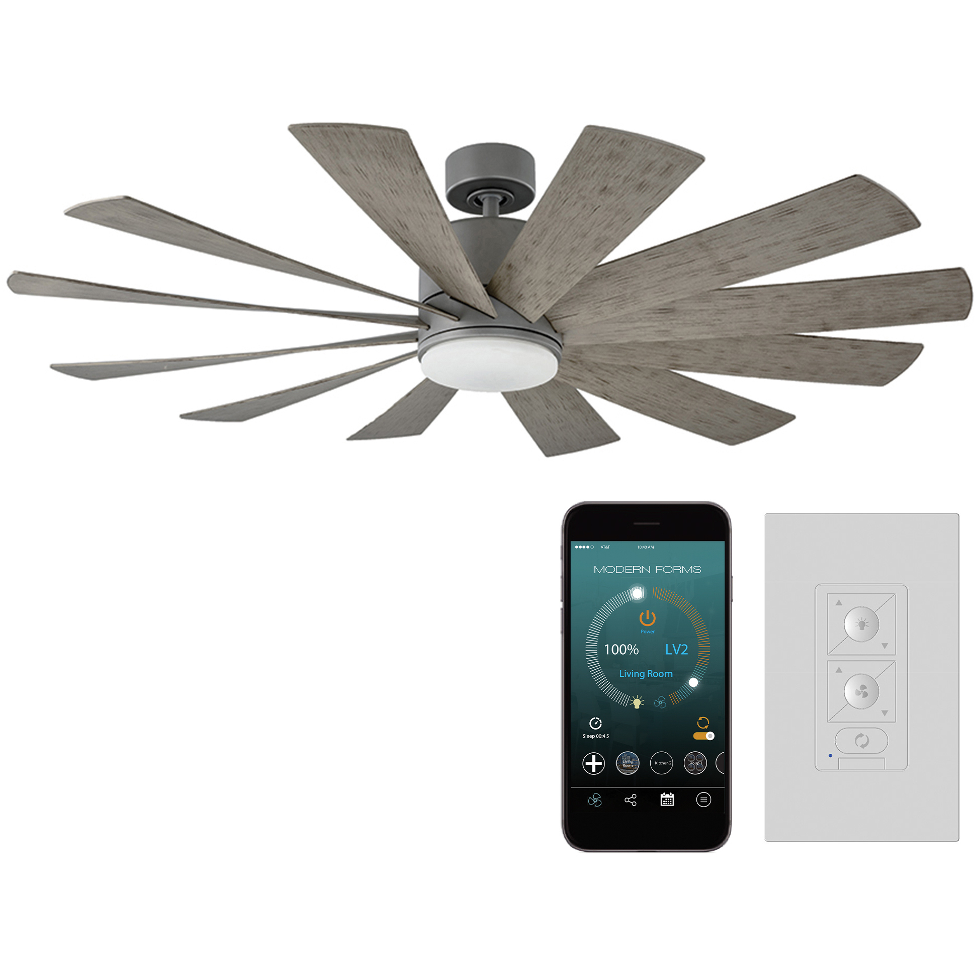 Modern Forms FR-W1815-60L27GHWG Windflower 60 inch Graphite and ...