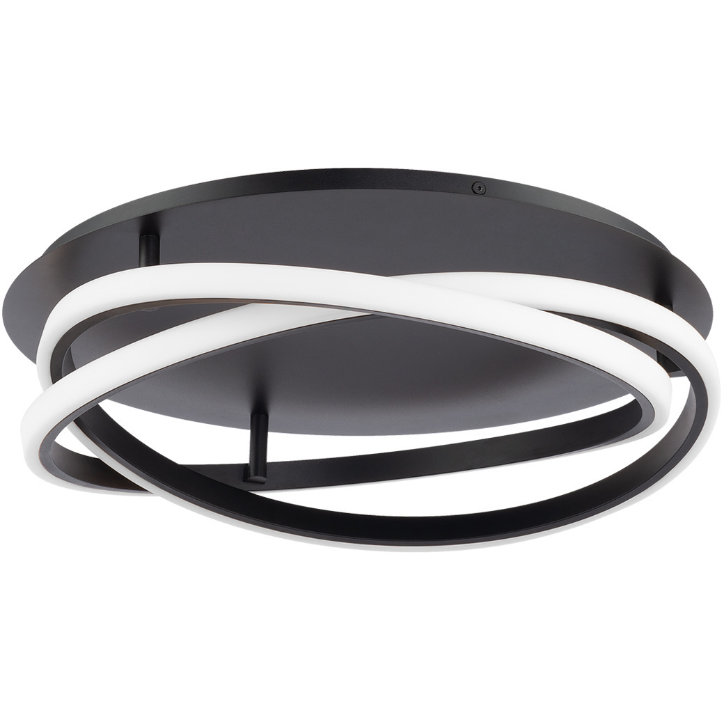 Modern Forms FM-24818-BK Veloce 1 Light 18 inch Black Flush Mount ...