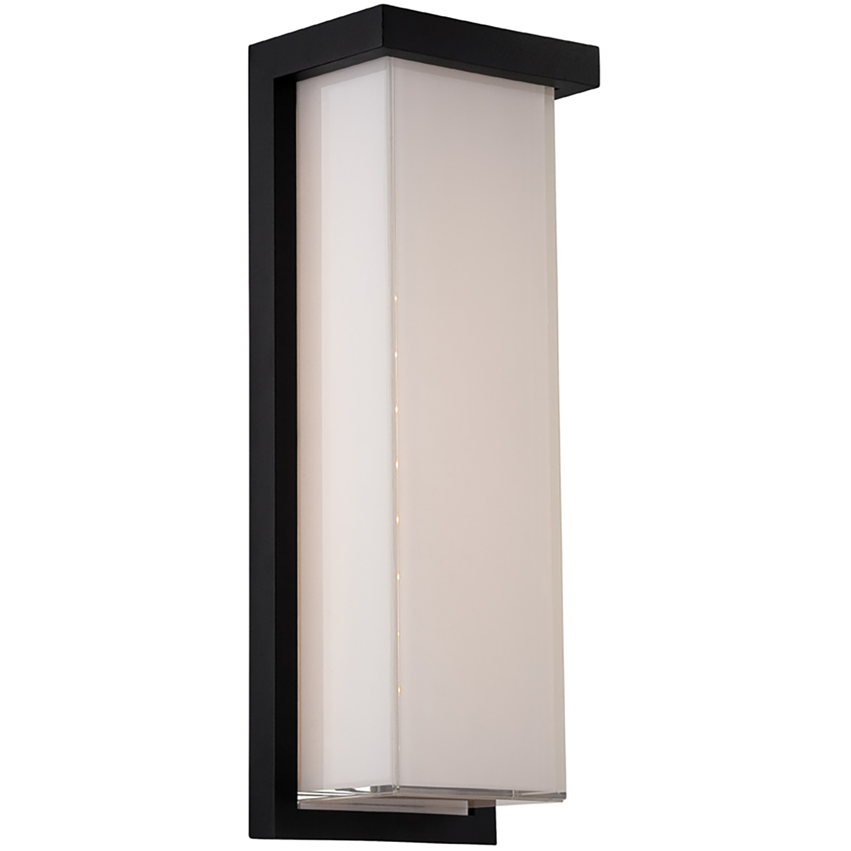 Modern Forms WS-W1414-BK Ledge LED 14 inch Black Outdoor Wall Light in ...