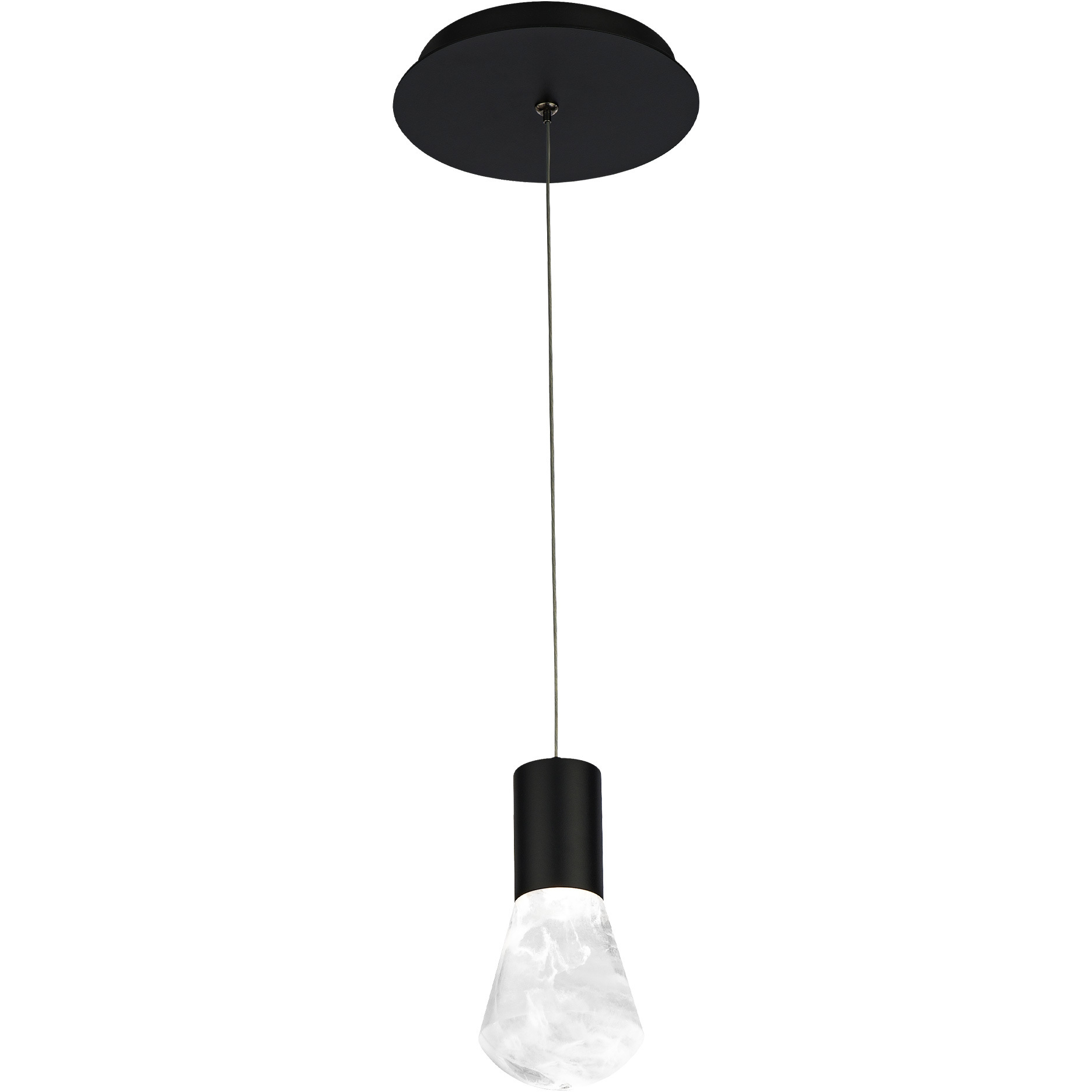 Modern Forms PD-40106-BK Plum LED 15 inch Black Mini Pendant Ceiling Light