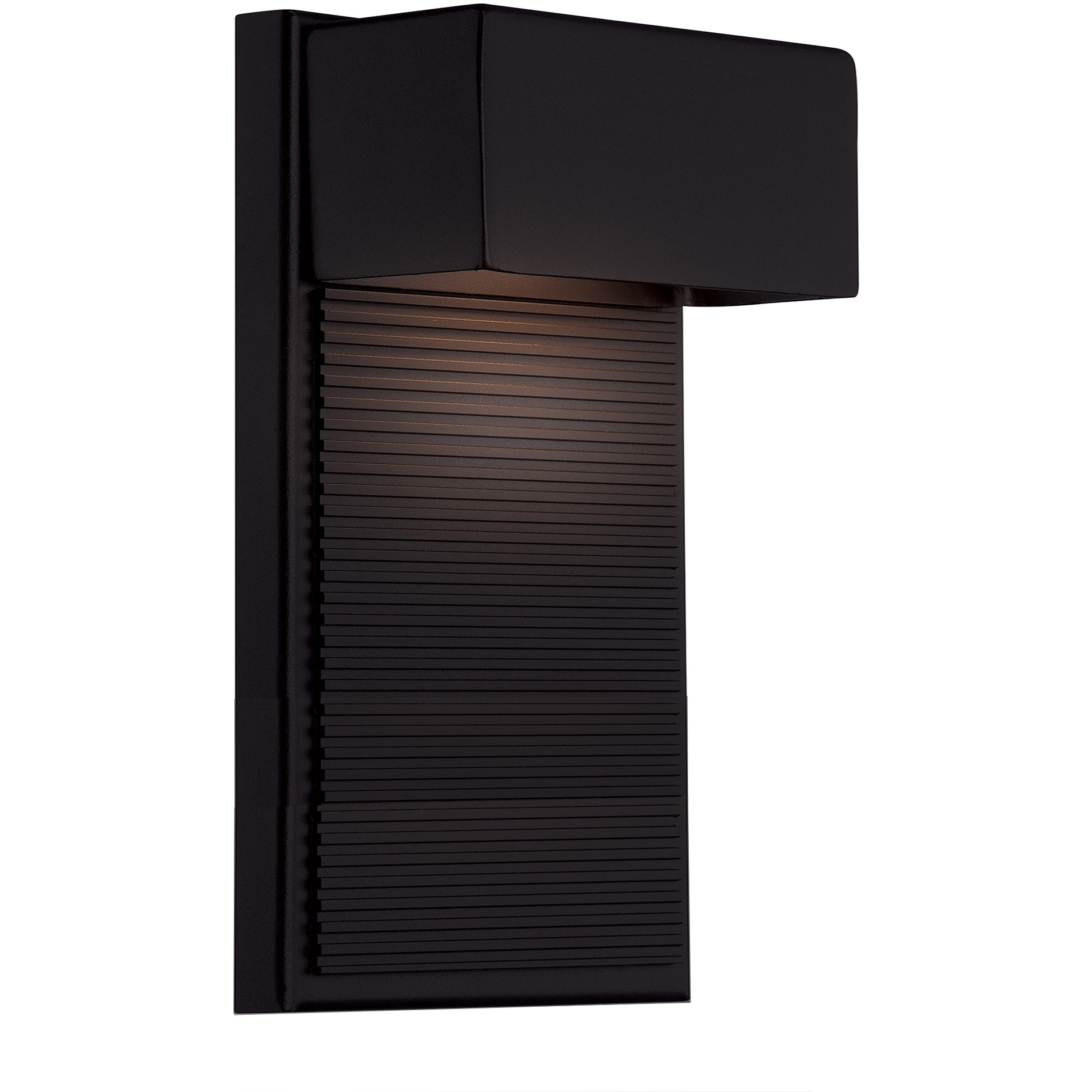 Modern Forms WS-W2312-BK Hiline LED 12 inch Black Outdoor Wall Light in 12in.